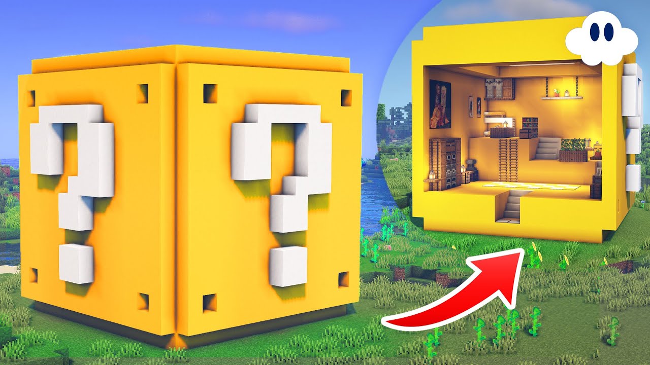 Minecraft | How to Build a Lucky Block House | Mystery Block - YouTube
