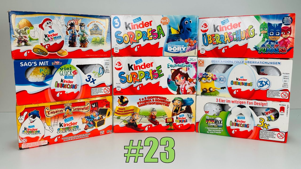 OLD Kinder Surprise Unboxing #23. Распаковка Старых Киндер Сюрпризов ...