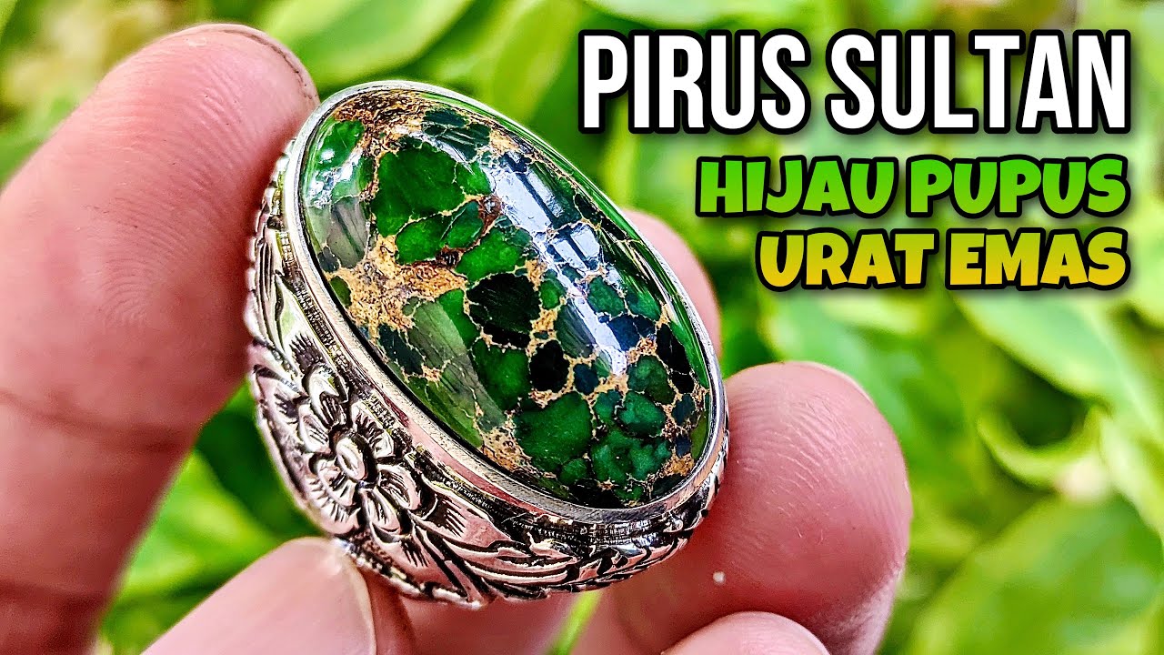 BATU PIRUS PERSIA HIJAU PUPUS URAT EMAS KOLEKTOR ITEM‼️ - YouTube