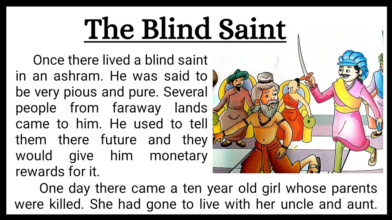 The Blind Saint | অন্ধ সাধু | english short story the blind saint ...