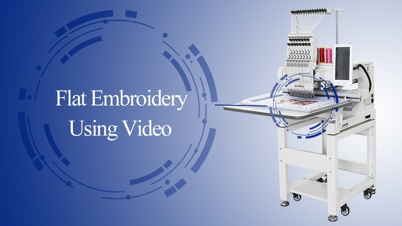 Tip 1：Flat embroidery using video - YouTube