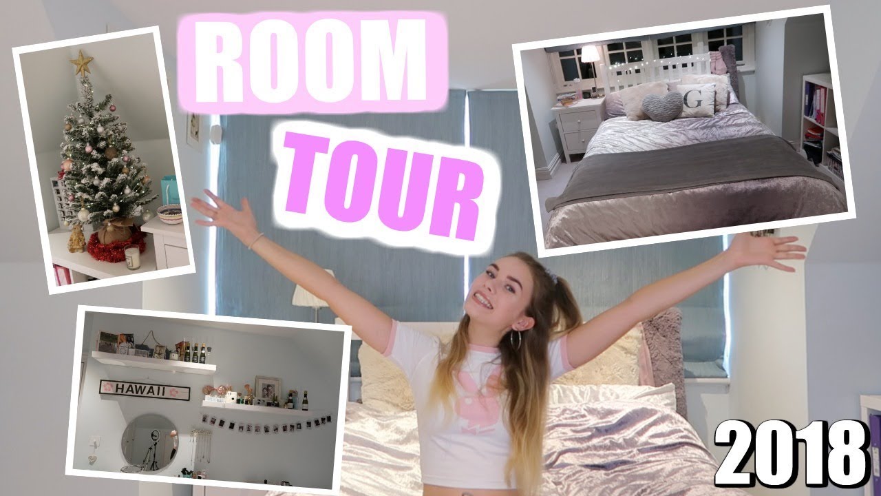 ROOM TOUR 2018 | GLAM + GIRLY BEDROOM TRANSFORMATION - YouTube