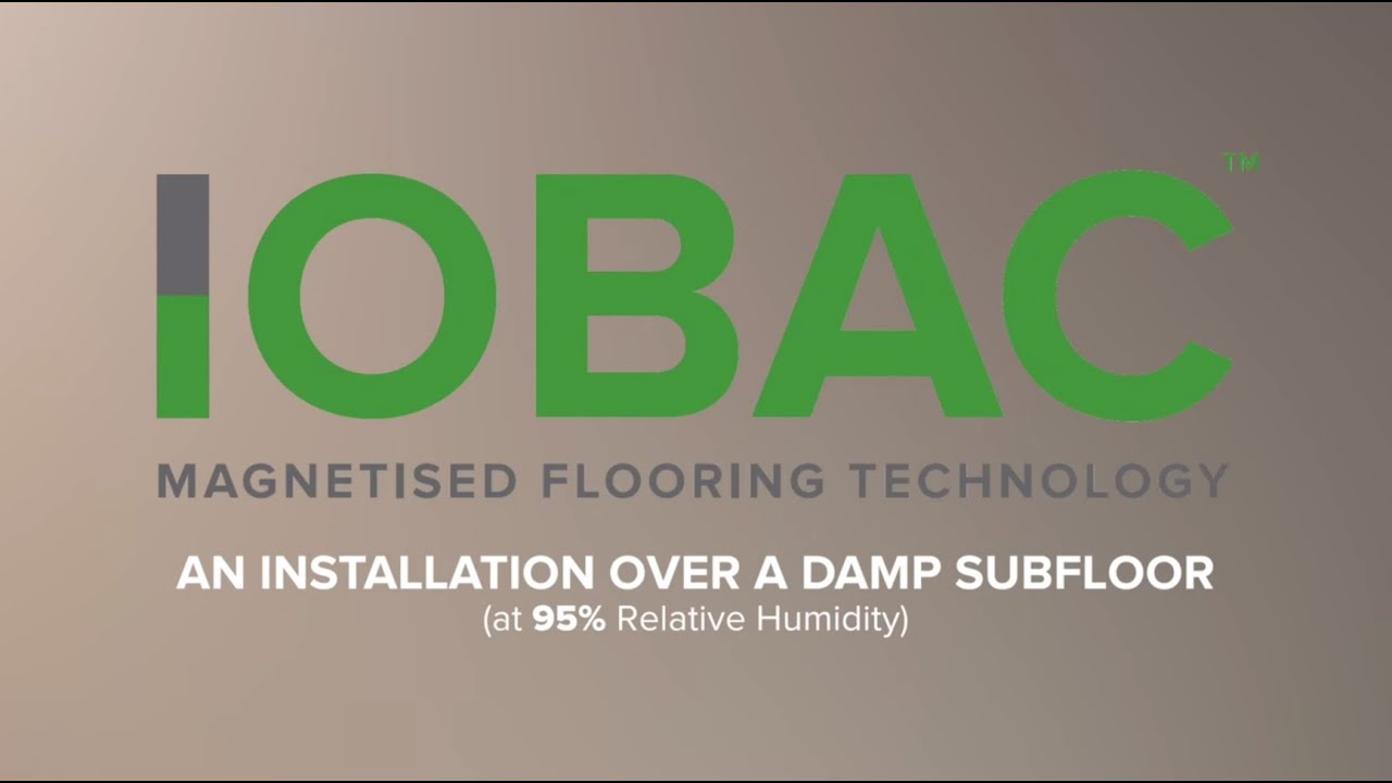 IOBAC Installed on a Damp Subfloor - YouTube
