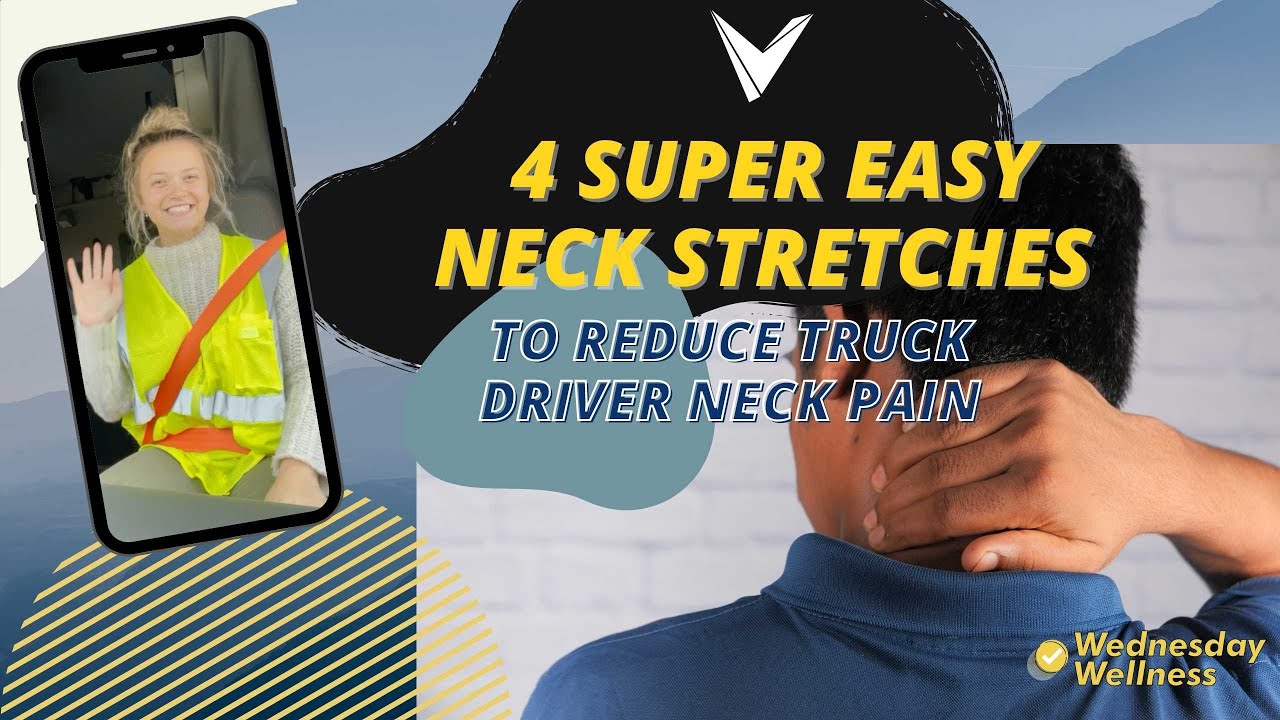 4 super easy neck stretches to reduce truck driver neck pain - YouTube