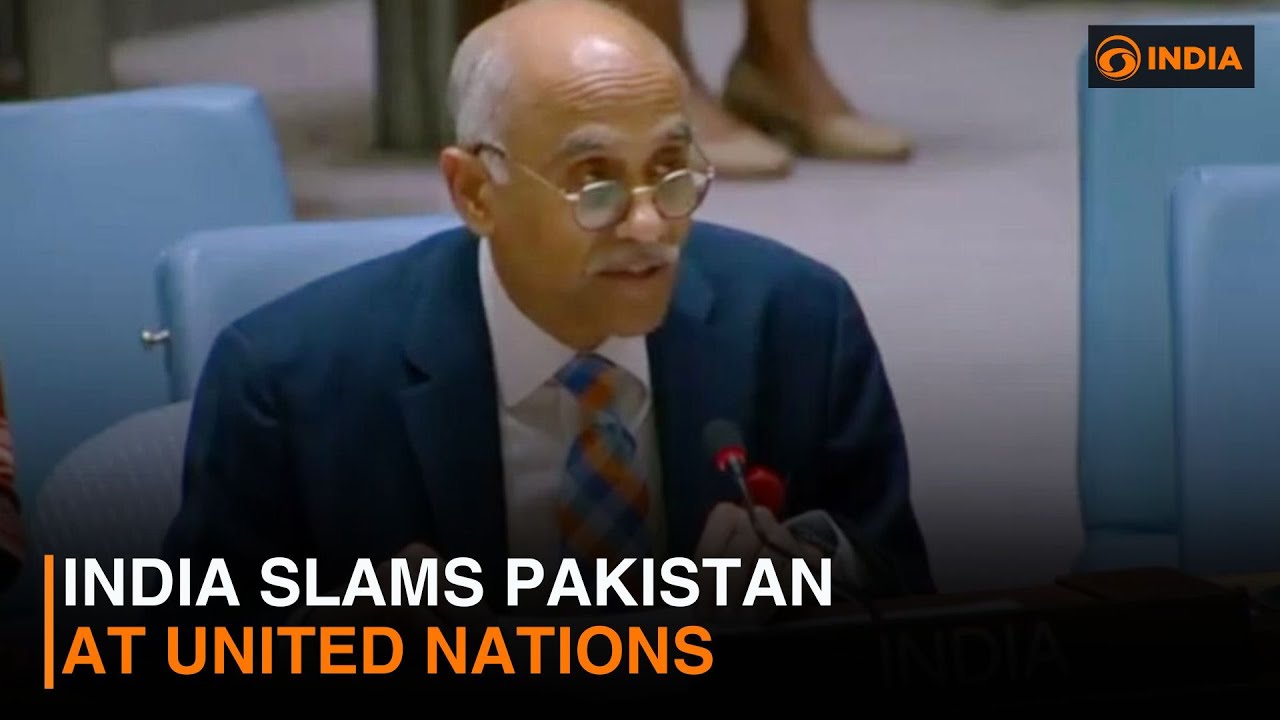 India Slams Pakistan at UN | Strong Response at Global Forum | DD India ...