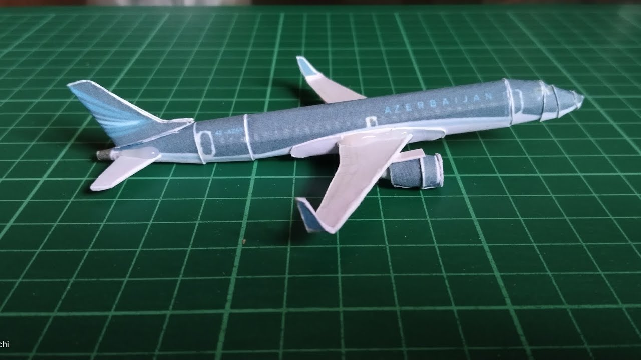 Azerbaijan Airlines Embraer E190 (4K-AZ65) Papercraft Model 🇦🇿 - YouTube