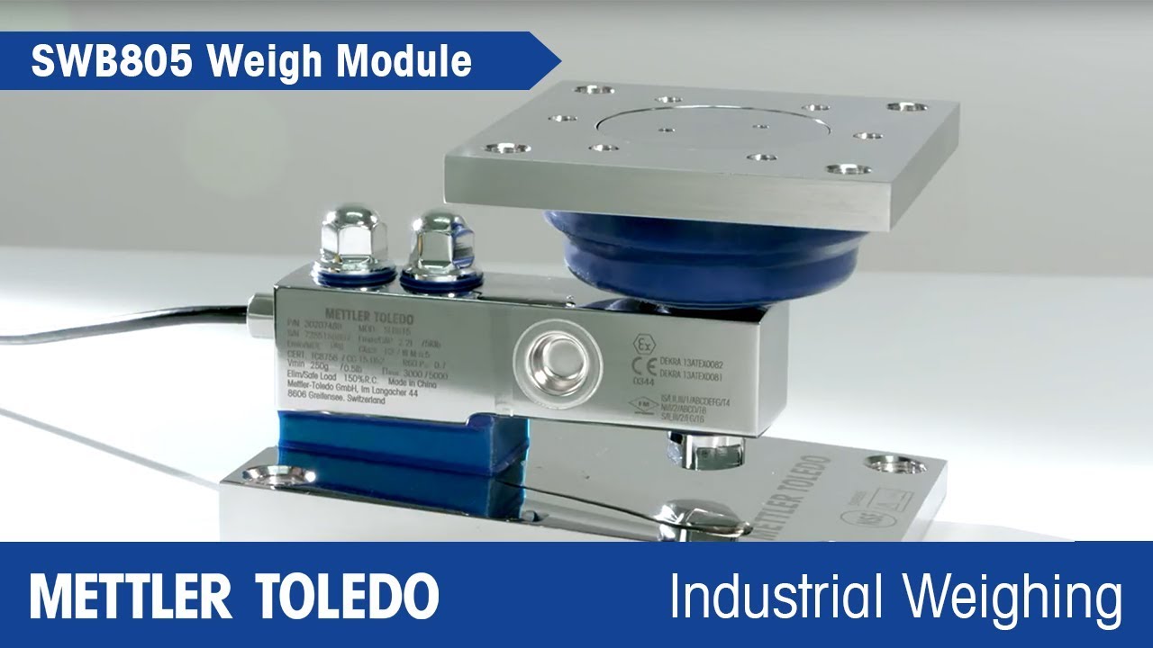 Module de pesage SWB805 Hygienic MultiMount™ - YouTube
