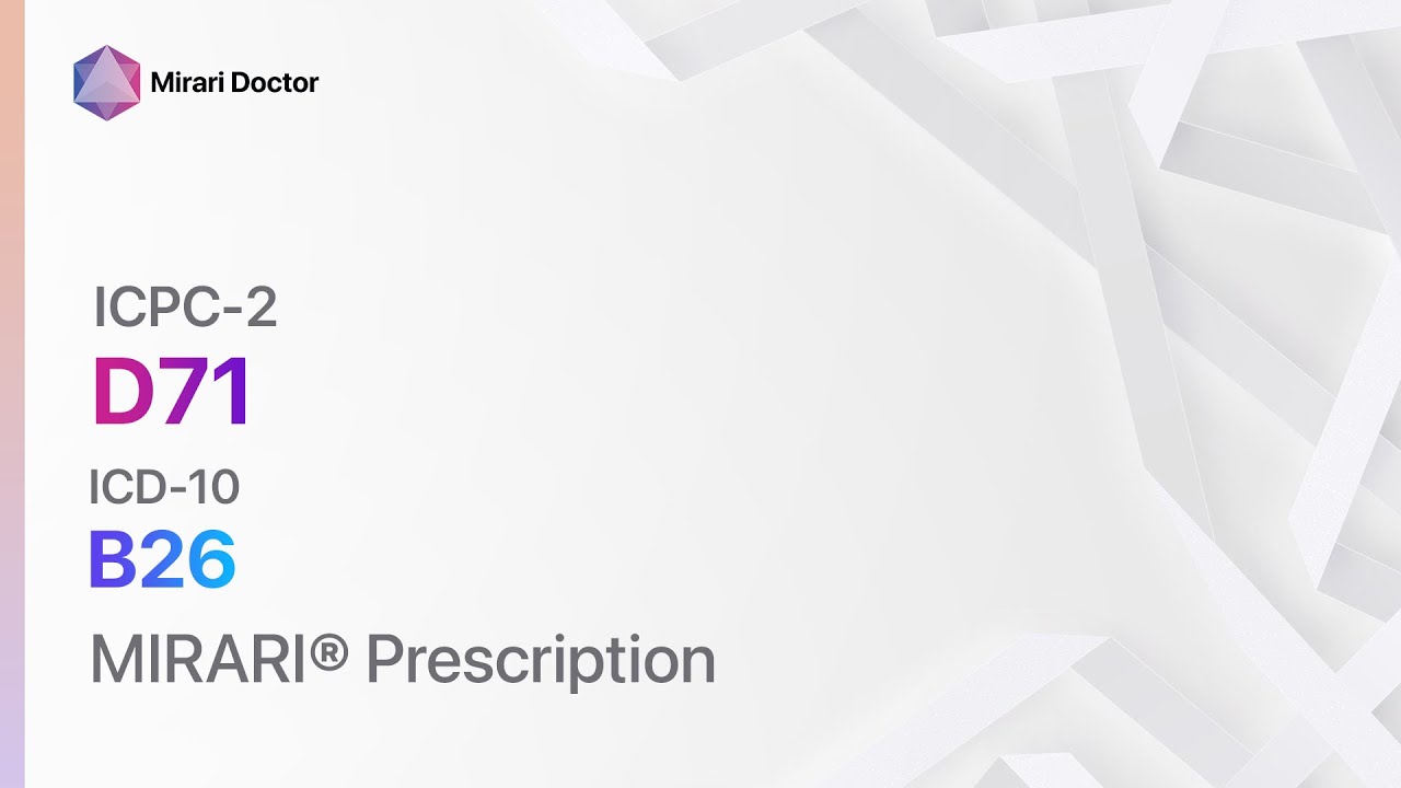 D71 Mumps ( ICD-10: B26 ) - MIRARI® Prescription - YouTube