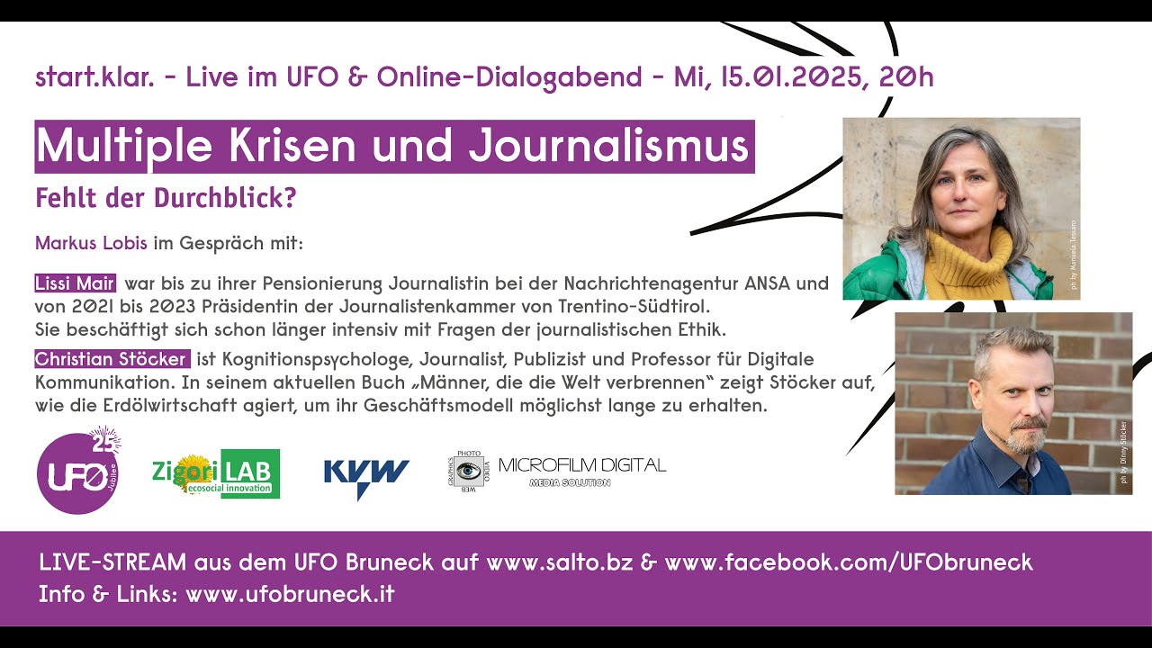 UFO | start.klar. | Multiple Krisen und Journalismus | Fehlt der Durchblick? - YouTube
