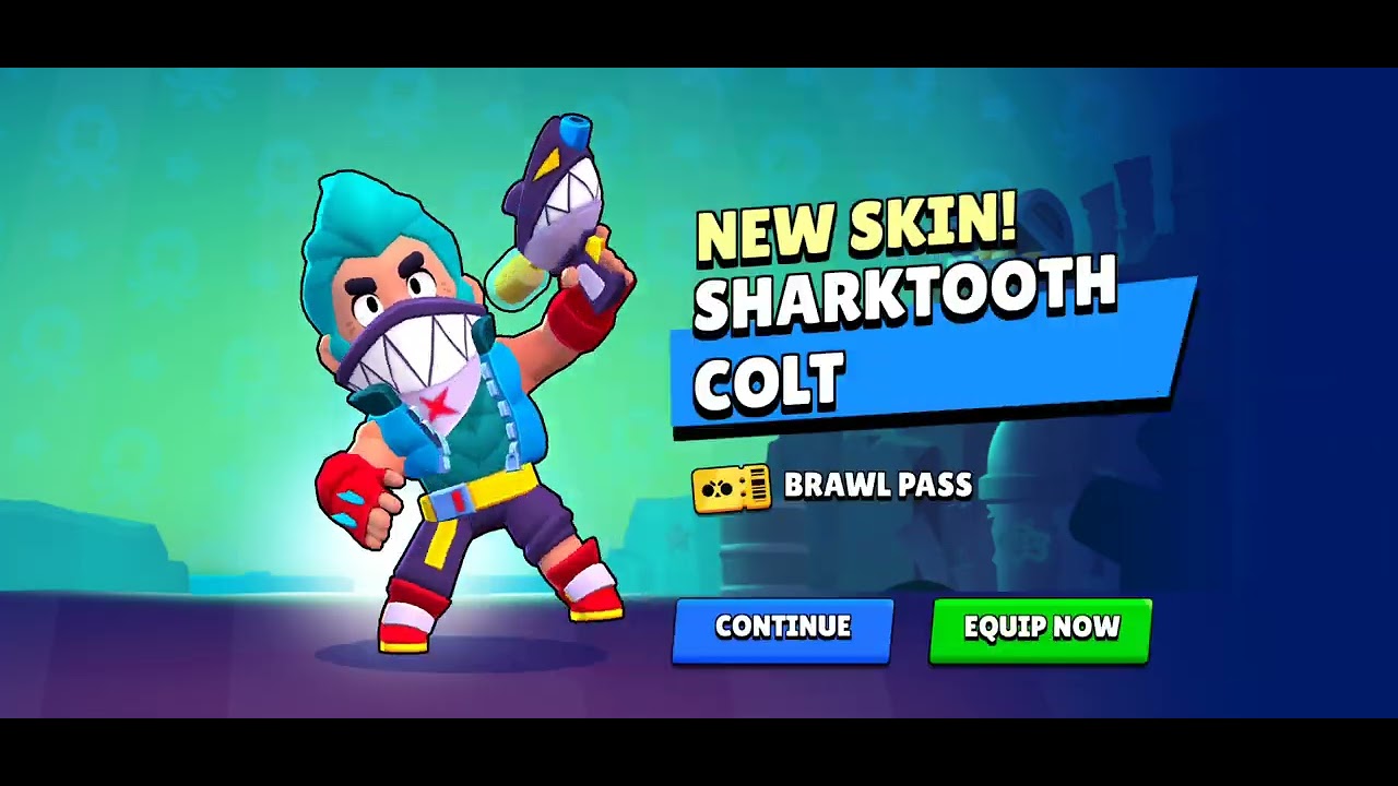 BRAWL STARS SHARKTOOTH COLT - YouTube