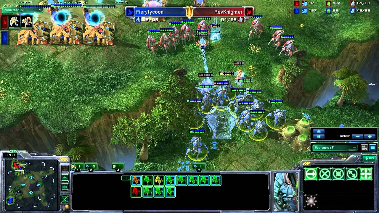 Sc2 Fierytycoon Vs cvgKnighter PvP Tricast replay with Knighter and ...