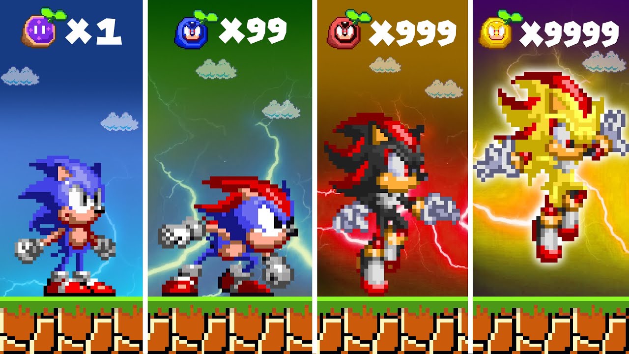 Upgrading SONIC to Rizz Super Shadow in Mario Bros. - YouTube