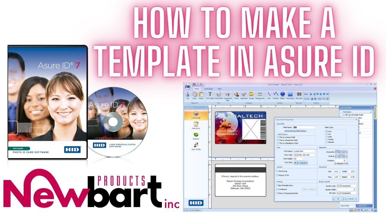 Creating a template with Asure ID - YouTube