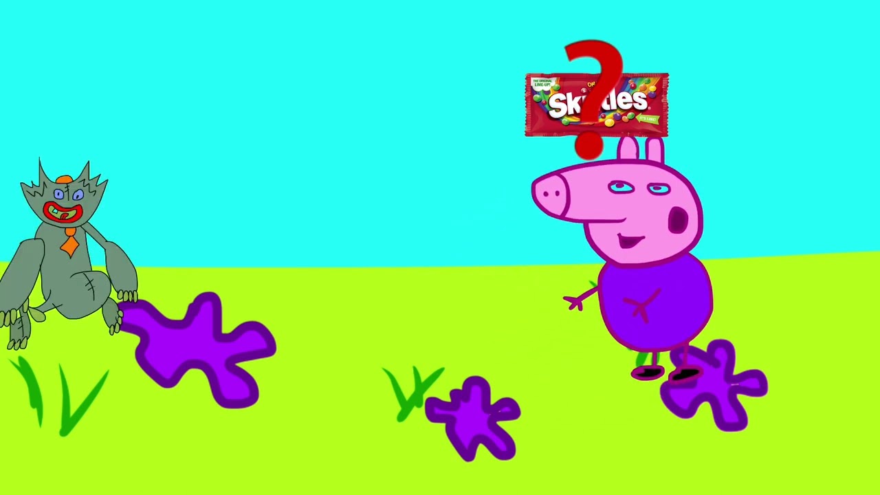 Crazy Animation Story about Peppa pig Frog, Peppa and Skittles - YouTube