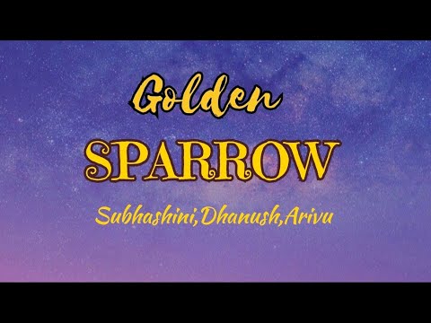 Golden Sparrow (lyrics)|Dhanush|G V Prakash|Arivu|Subhashini|Nilavukku ...