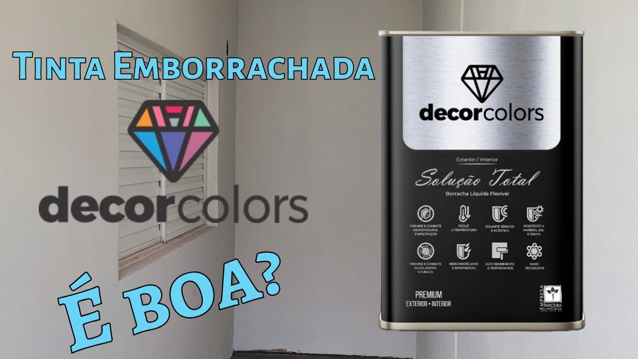 Tinta emborrachada decorcolors, é boa mesmo? Tinta testada - YouTube