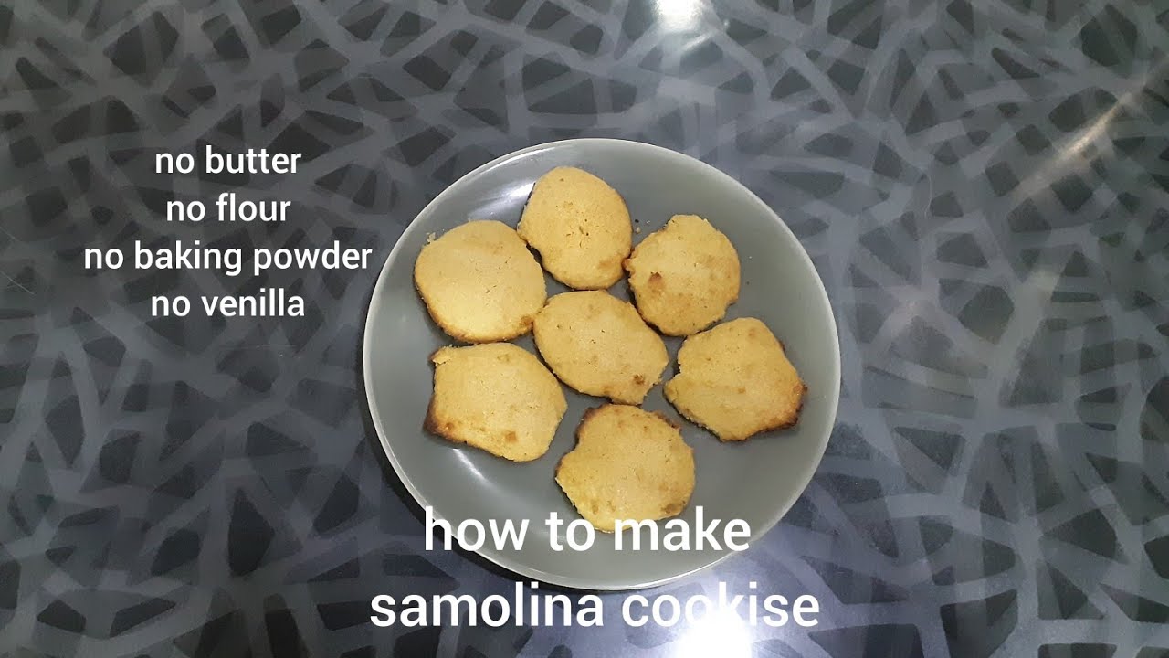 how to make samolina cookise - YouTube