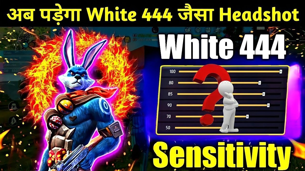 White 444 SENSITIVITAS HEADSHOT 2023⚙️😍FREE FIRE Auto Headshot ...