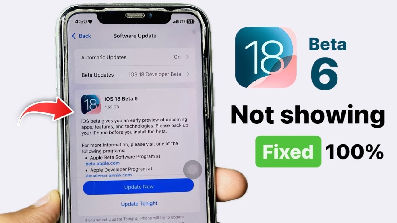 iOS 18 Beta 6 Not showing in iPhone FIXED ~ iOS 18 Beta update not ...