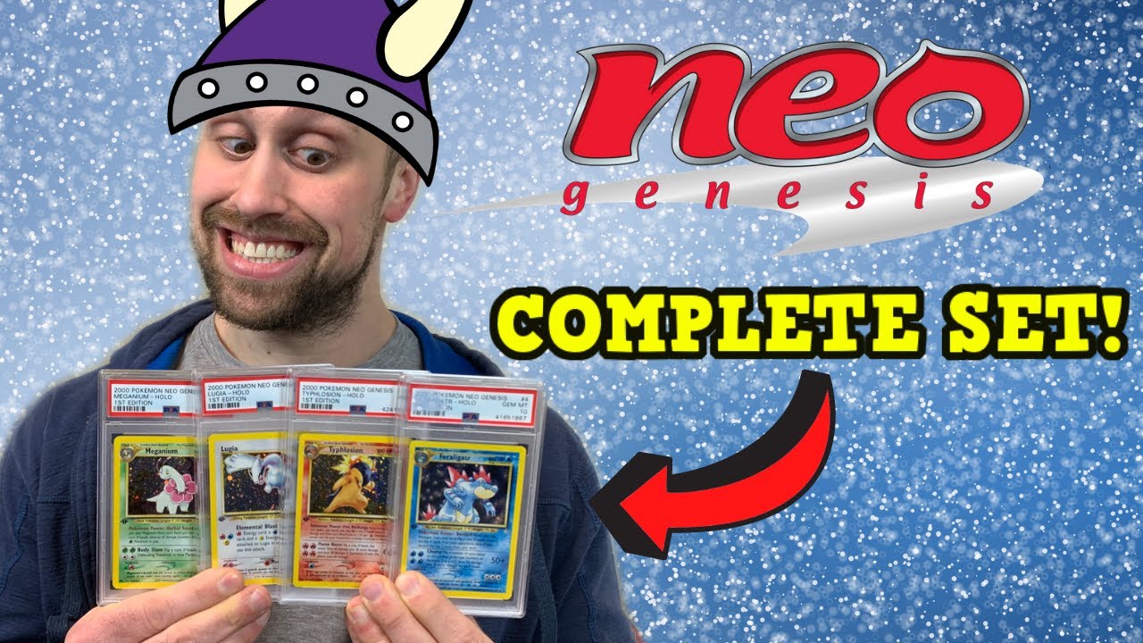 My Complete 1st Edition Neo Genesis Holo Card Set! - YouTube