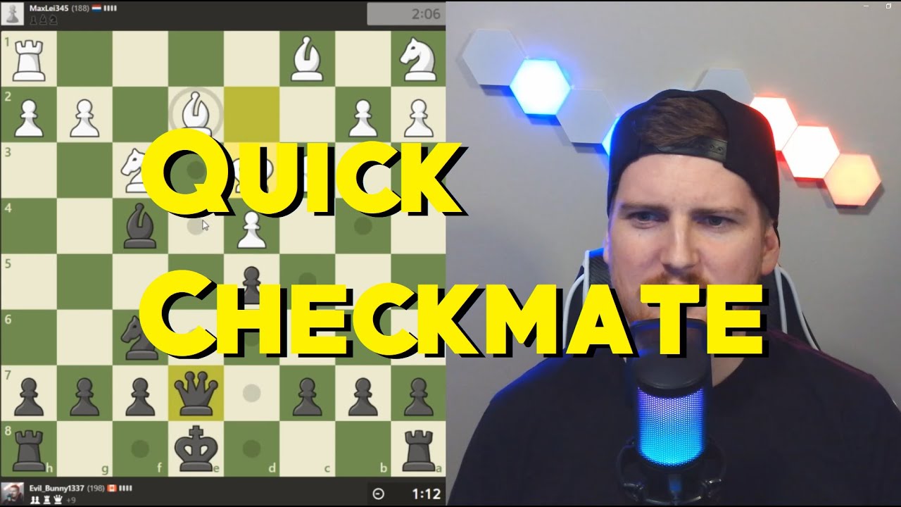 Upcoming Chess Pro Evil Bunny Versus 100 Elo Newbie - Quick Checkmate - YouTube