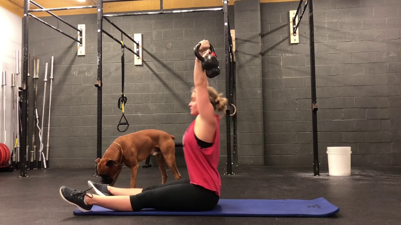 Double KB Straight Leg Sit-ups - YouTube