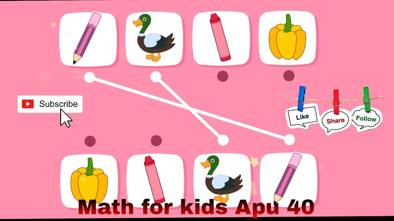 Match The same || find your match || Math for kids || #number #video # ...