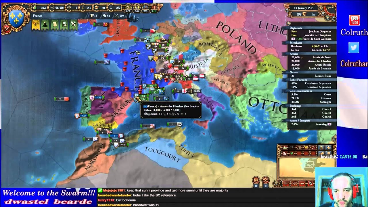 Let's Play EUIV - France Ambitions Ep 7 - YouTube