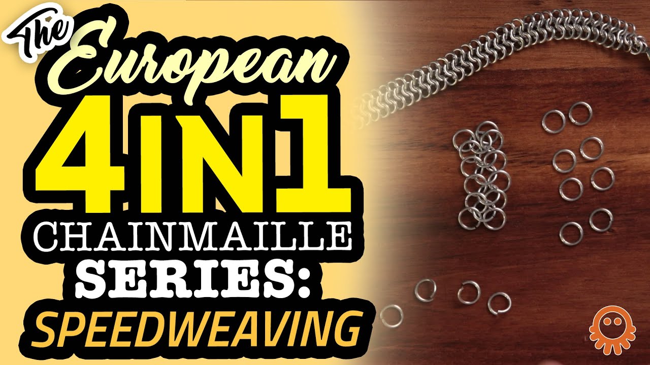 How To: European 4 in 1 Speedweaving Chainmaille Tutorial - YouTube