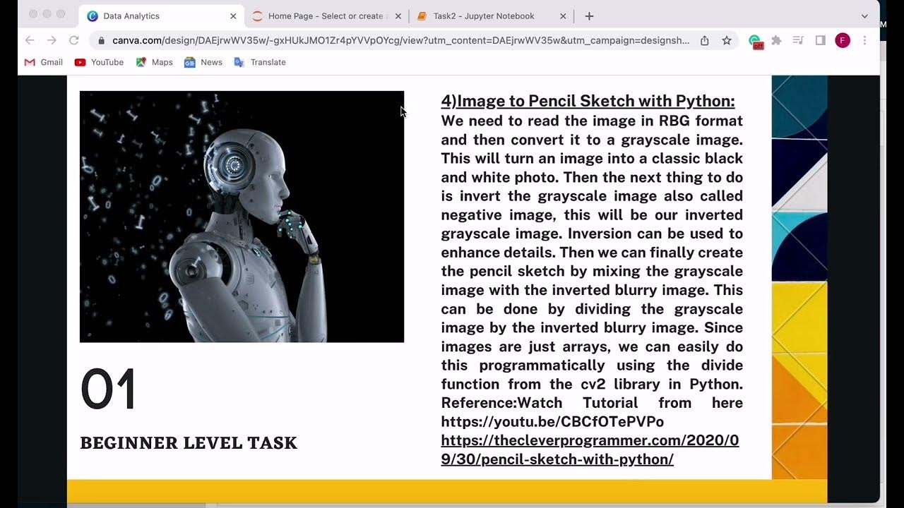 Image to Pencil Sketch with Python || ML Project. - YouTube