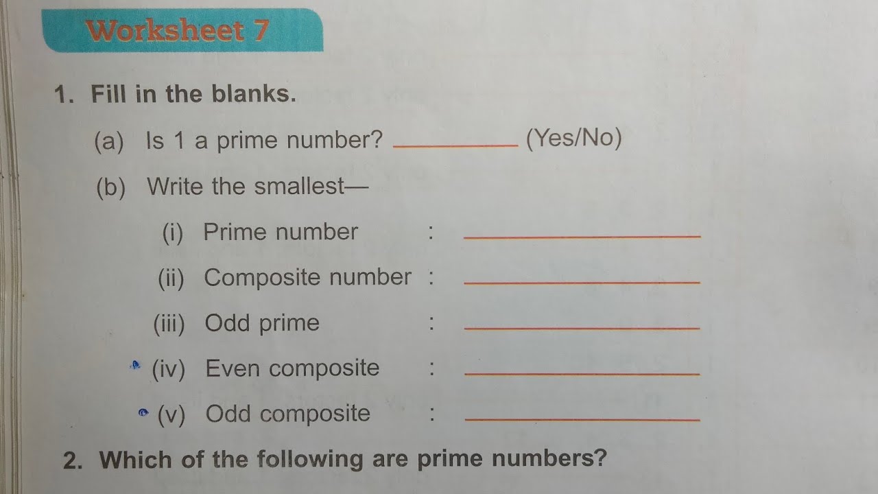 math class 5 chapter 3 worksheet 7 dav public school // math class 5 ...