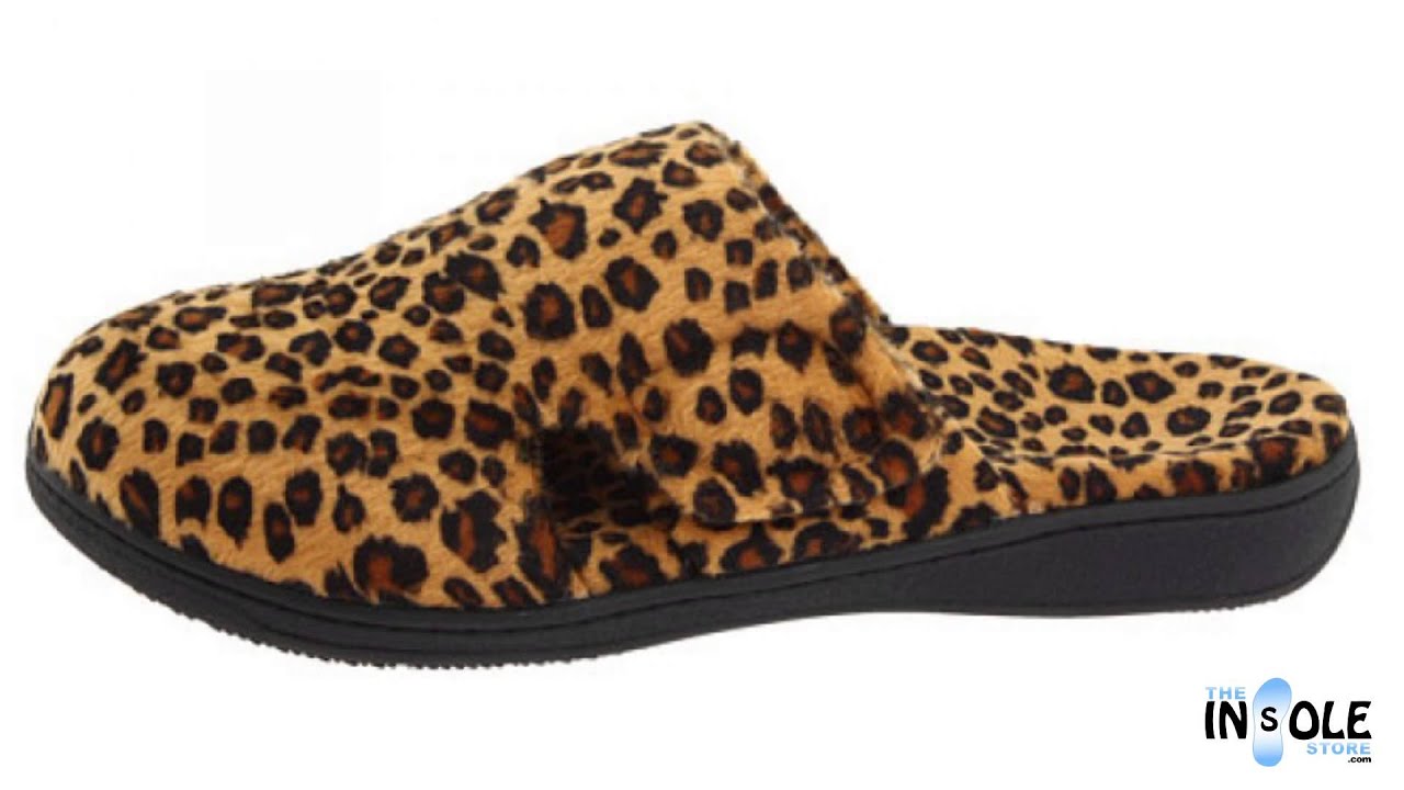 Vionic Orthaheel Tan Leopard Gemma Slipper @TheInsoleStore.com - YouTube