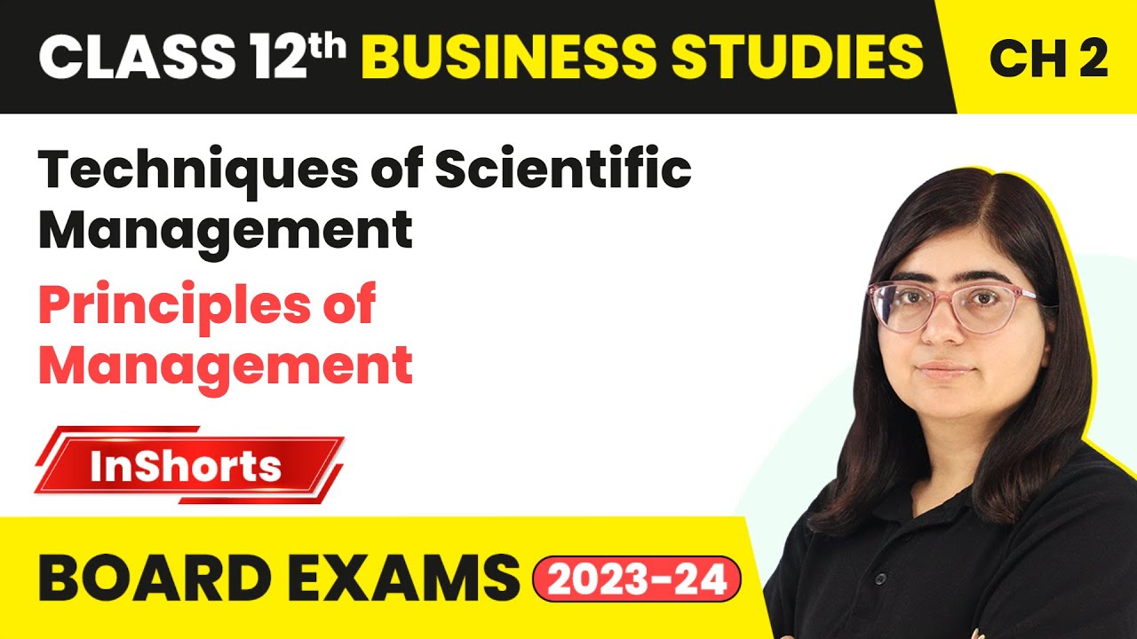 Techniques of Scientific Management - Principles of Management | Class ...