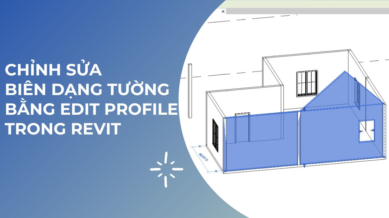 CHỈNH SỬA BIÊN DẠNG TƯỜNG BẰNG EDIT PROFILE TRONG REVIT - YouTube