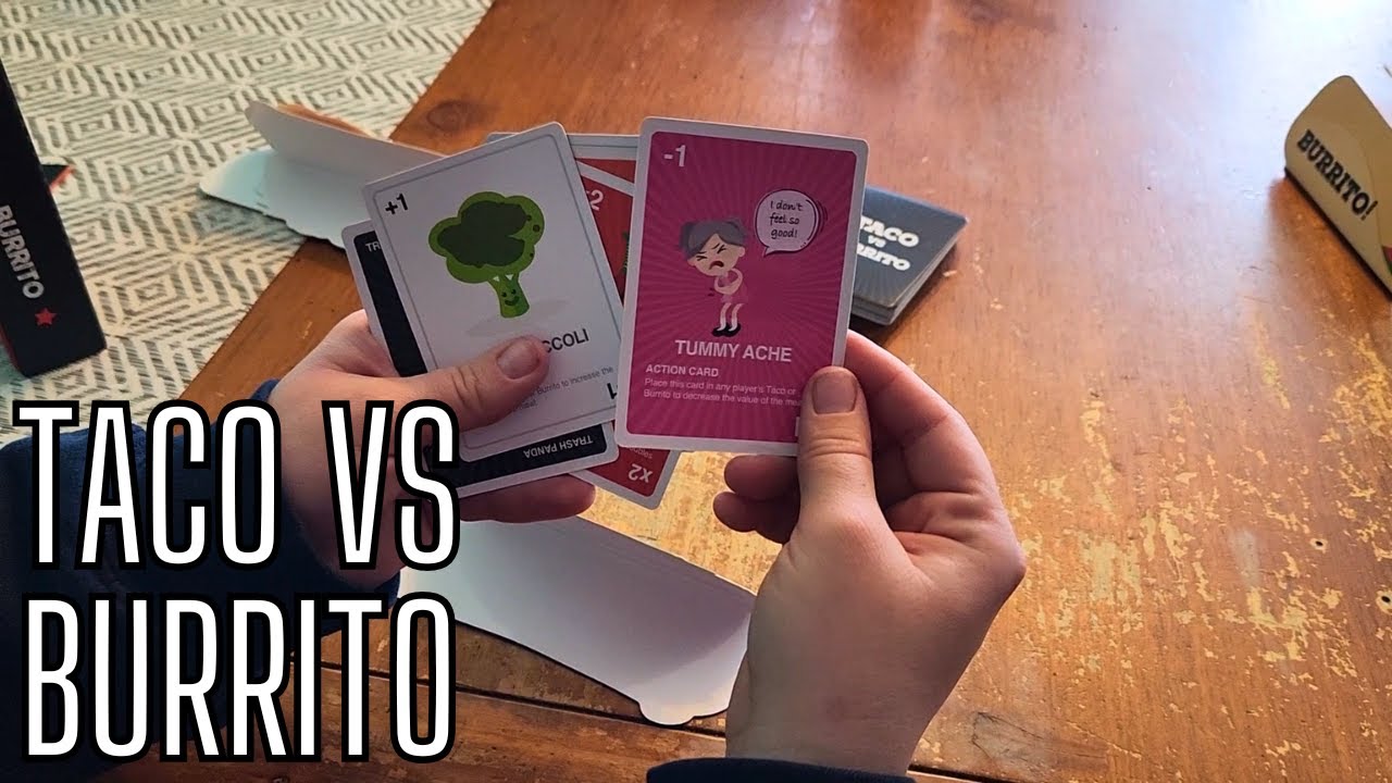 Taco vs Burrito.. Family Friendly Card Game - YouTube