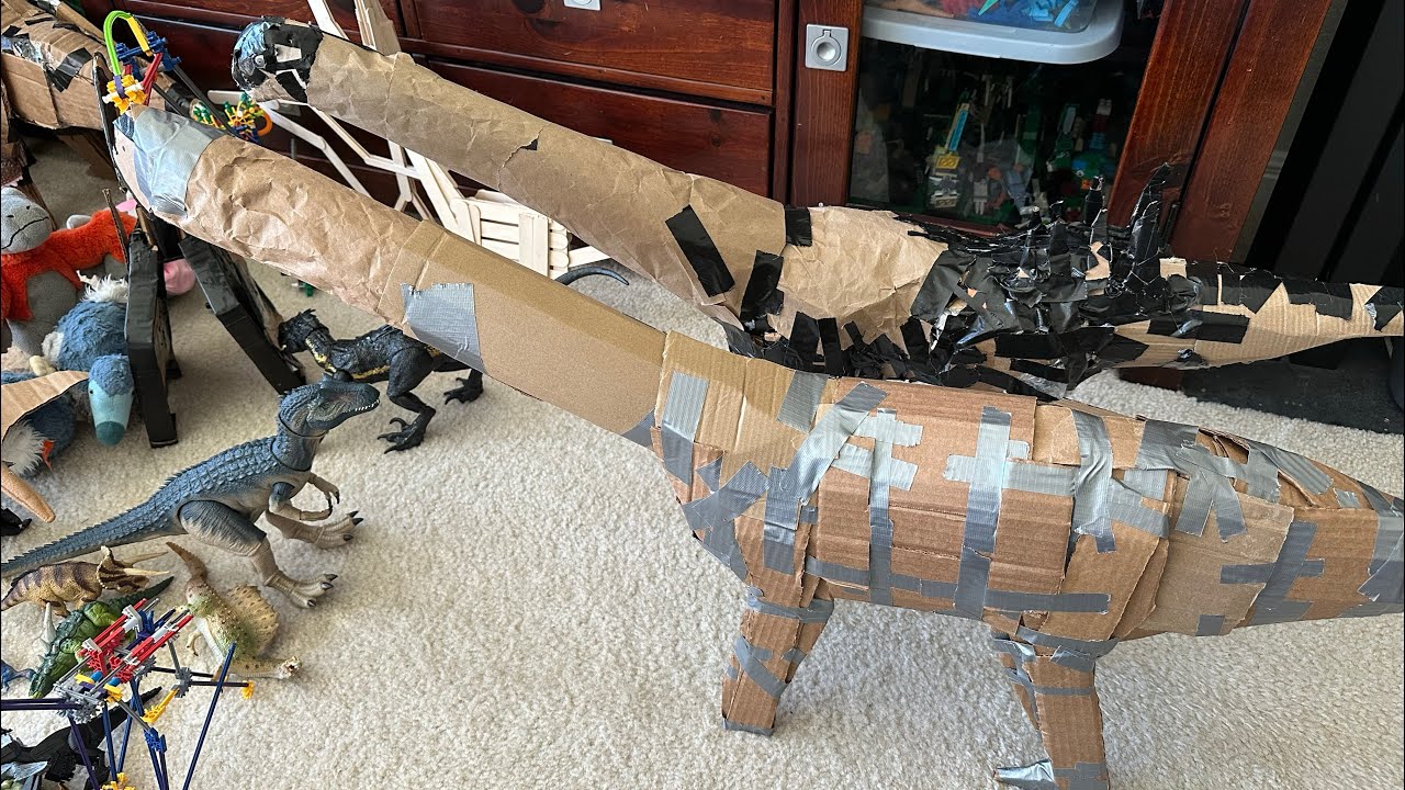 BOTH VIDEOS OF THE GIANT CARDBOARD DREADNOUGHTUSES! SUPER MASSIVE ...