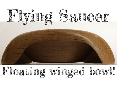 Woodturning a Floating Winged Bowl! - YouTube