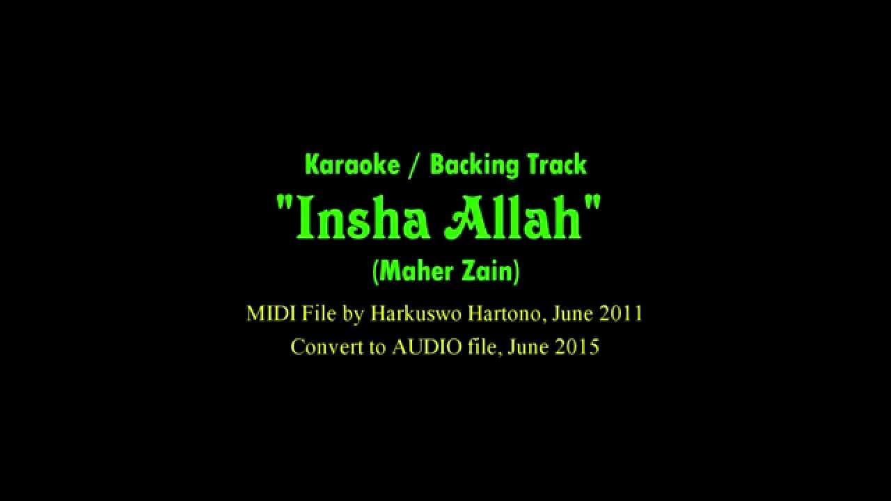 INSHA ALLAH by Maher Zein Backing Track Karaoke Music - YouTube