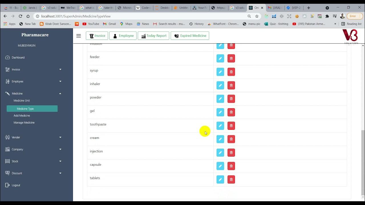Medical Pharmacy Project (React.js & V3 Solution) - YouTube