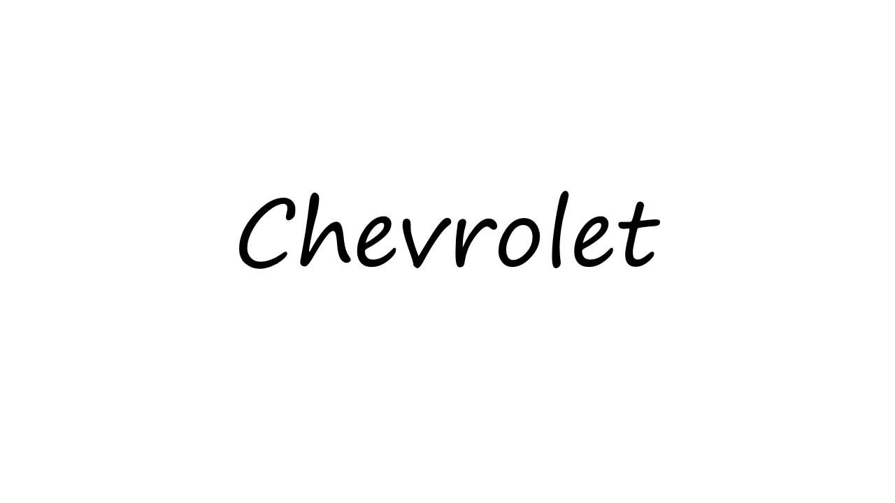 How to Pronounce Chevrolet? - YouTube