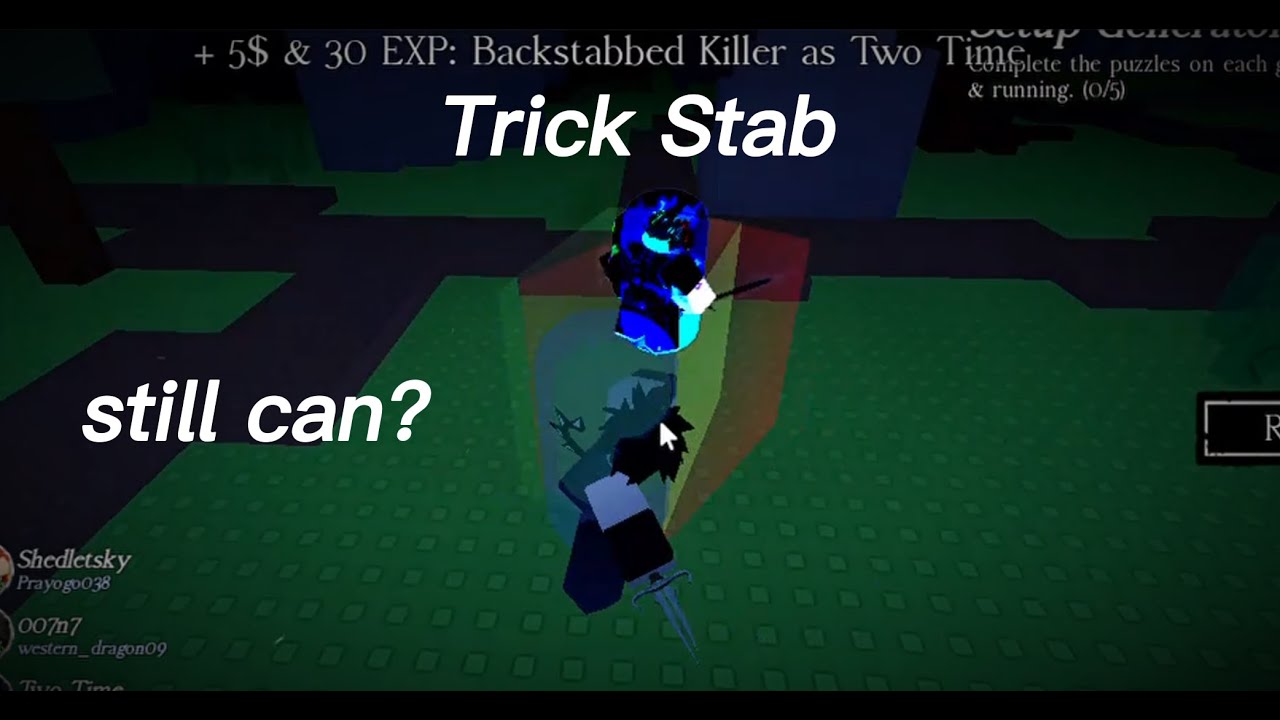 trying trickstab after the twotime nerf #forsaken #roblox #twotime # ...