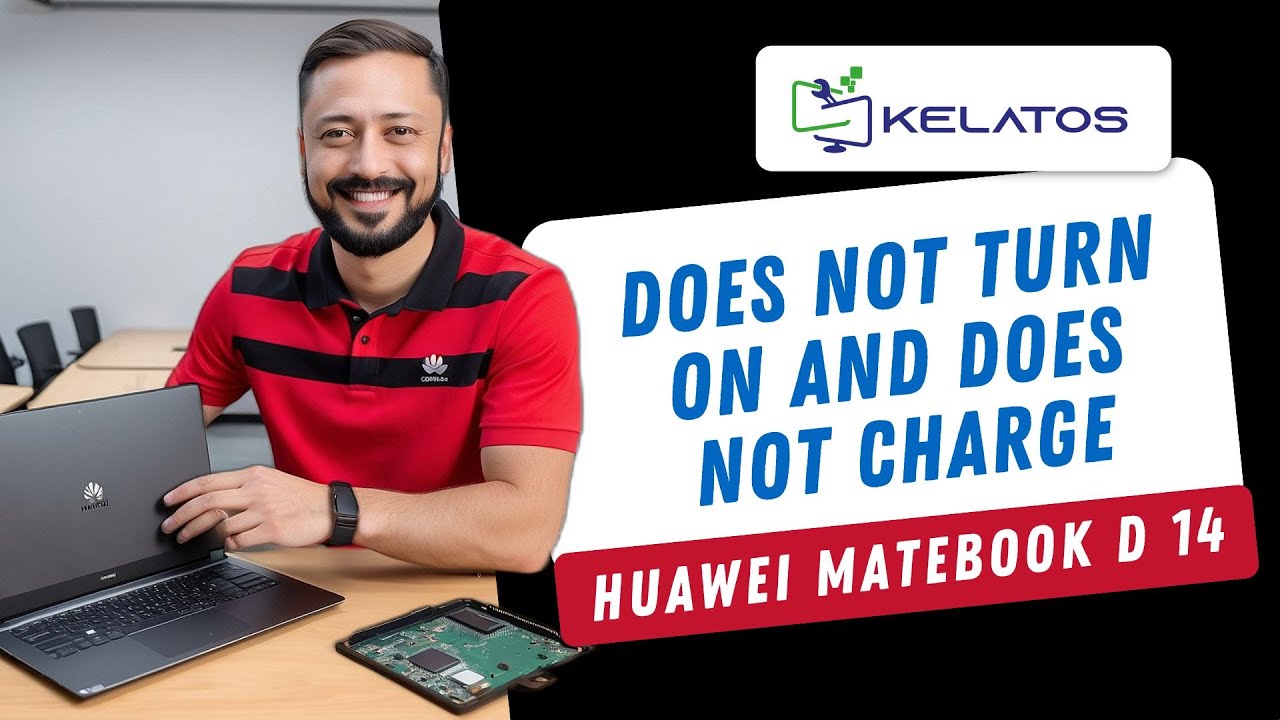 How to repair a Huawei Matebook D 14 laptop that does not turn on and ...