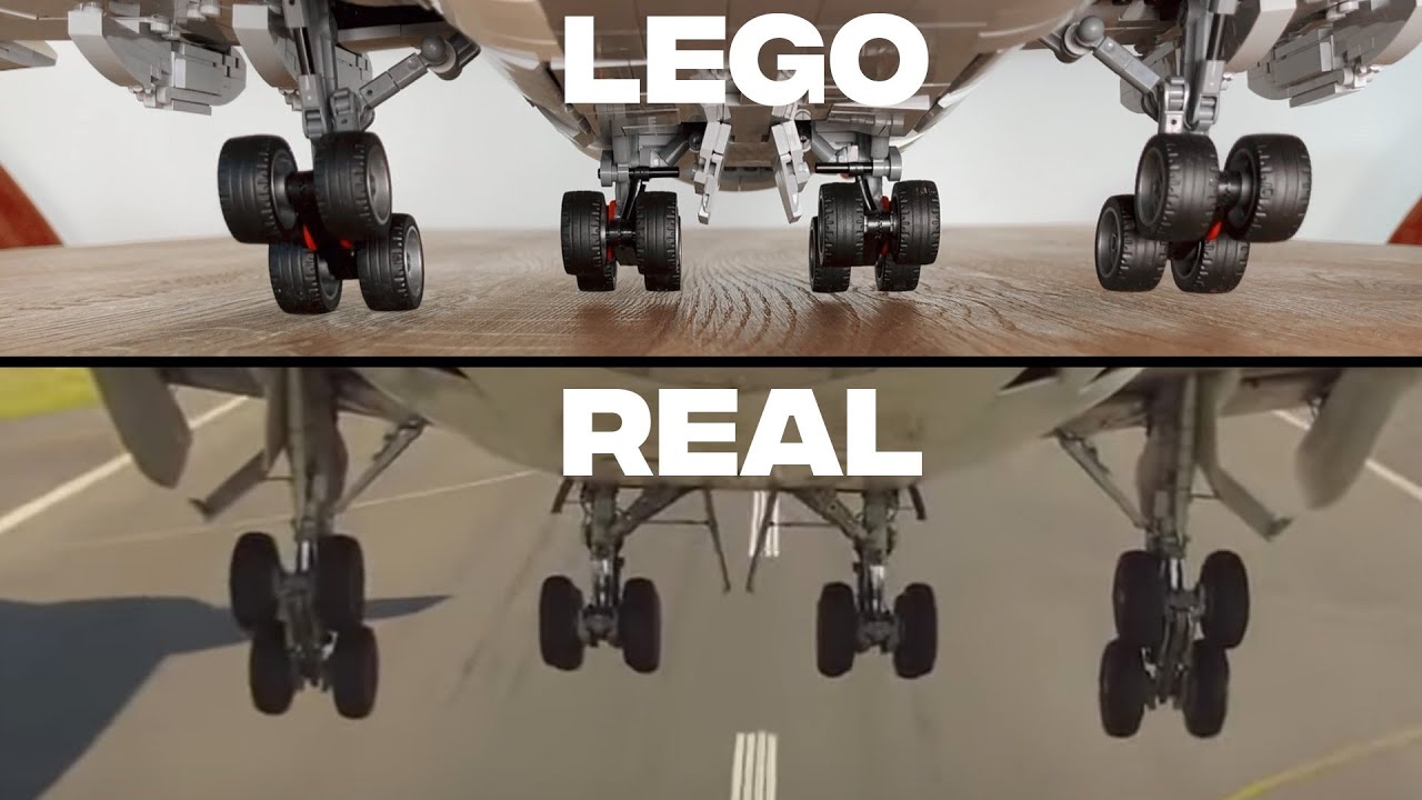 I recreated the Boeing 747-8 landing gear with lego! It tilts! MOC ...