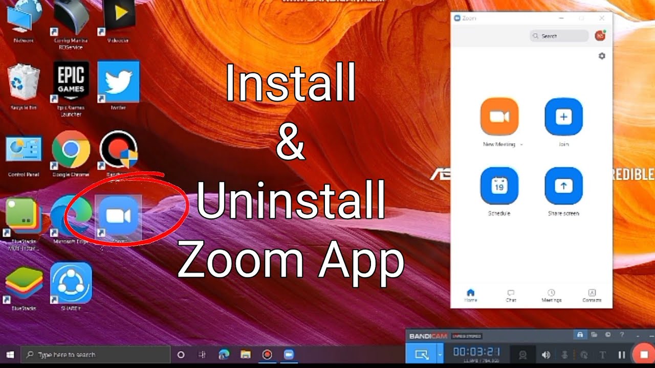 How To install & Uninstall ZOOM APP in Laptop || ZOOM APP ON PC - YouTube
