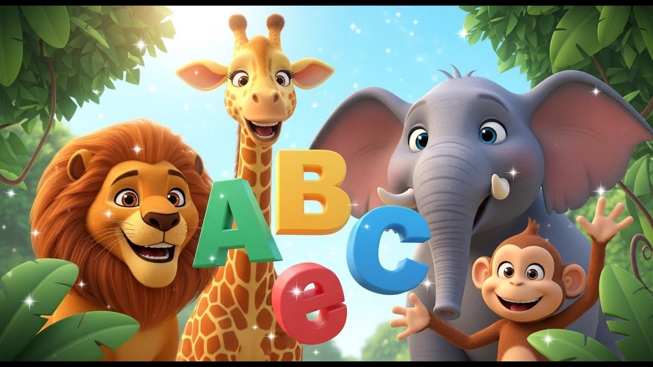 ABC Safari with Friendly Animals 🐘🦒🦁 | Learn ABC for Kids | Alphabet ...