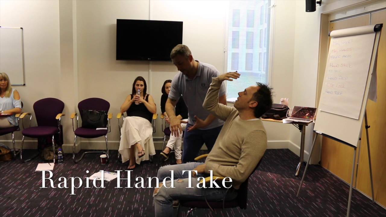 Learn Hypnosis - Rapid Hand Take Induction - UK Hypnosis Academy - YouTube