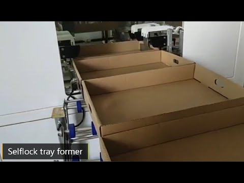 WIN-WIN PACK Self-locking tray former machine - YouTube