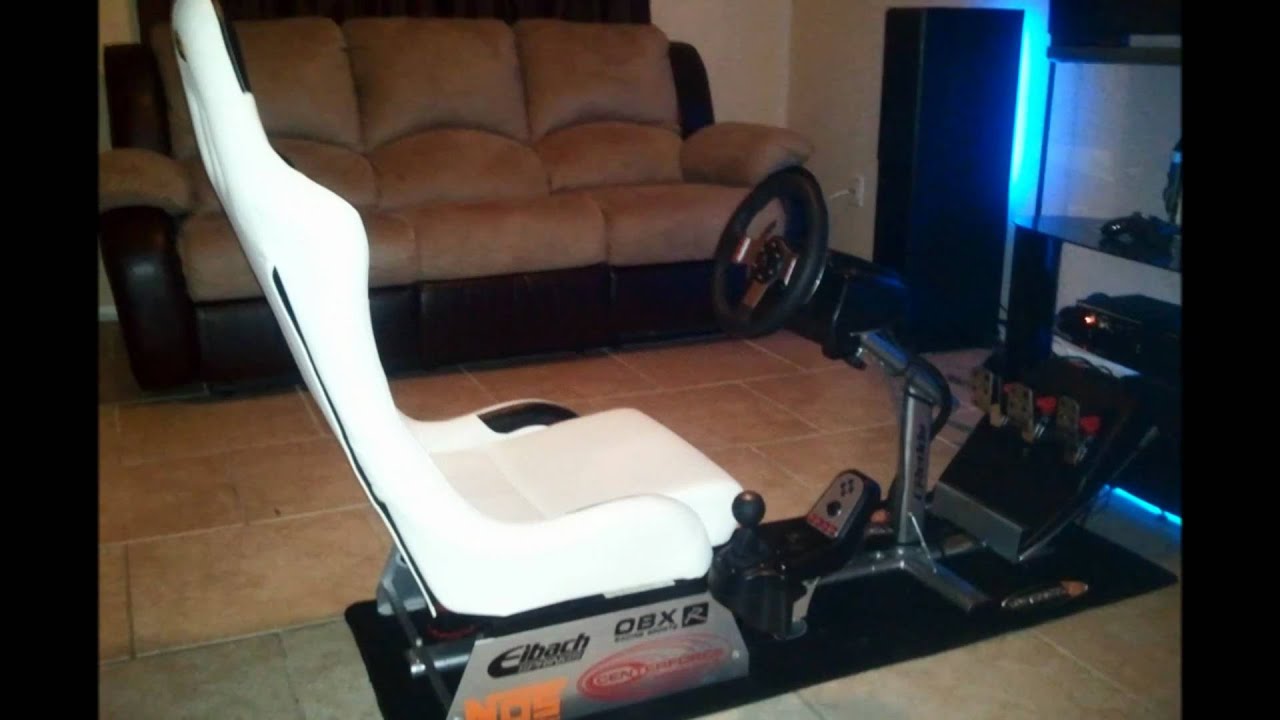 Custom Playseat Logitech G27 & Buttkicker - YouTube