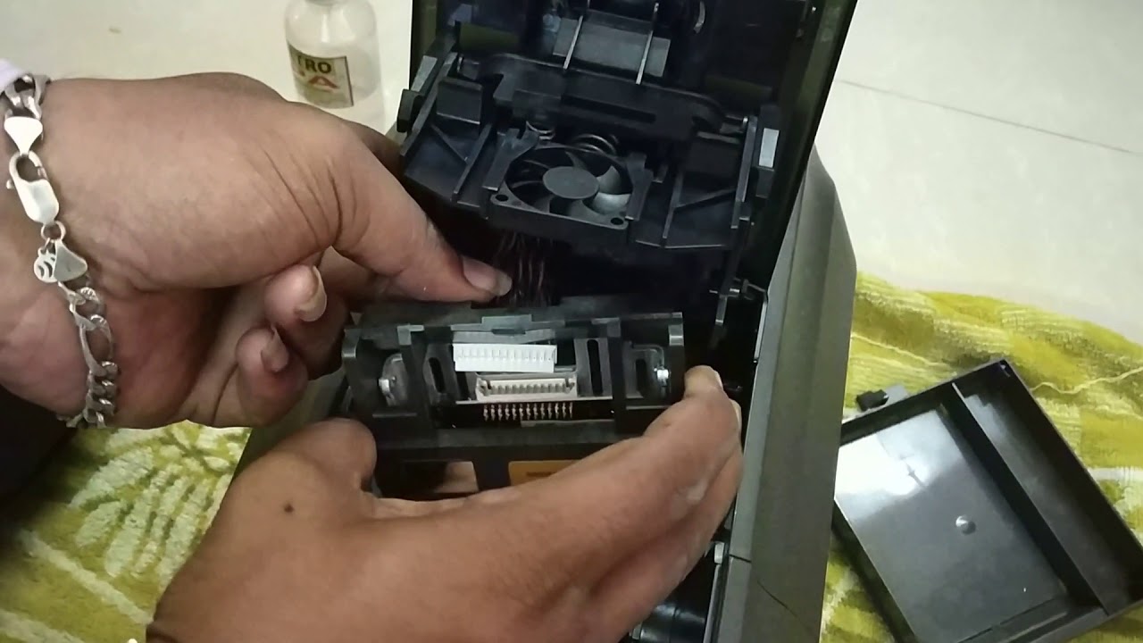 How to Removing printer head DF 350, SD360, CD 800 - YouTube
