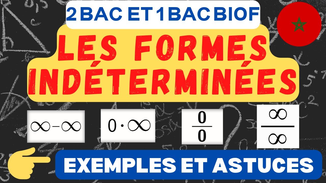 les limites et les formes indéterminées, exercices corrigés النهايات و ...